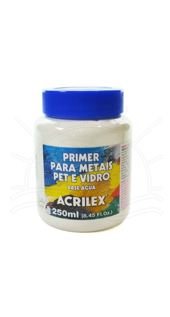 PRIMER PARA METAIS PET E VIDRO ACRILEX 250 ML